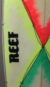Derek Ho’s personal 6’0 shortboard by Eric Arakawa (late 1980s/early ...