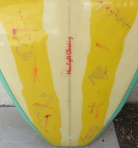 Sunset retro 2+1 shortboard by Ed Wright (1980’s) – Surfboard Hoard